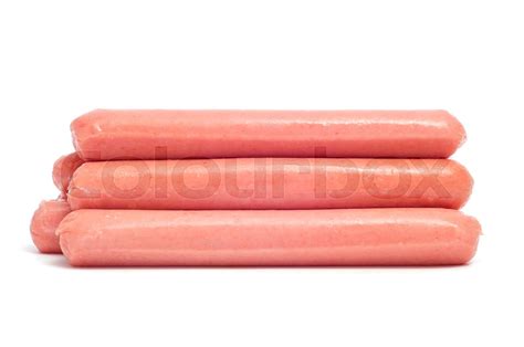 Raw Hot Dogs Stock Image Colourbox