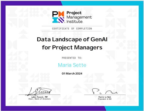 Dr Maria Sette On Linkedin Pmi Training Course In Data Landscape Of Genai For Project Managers