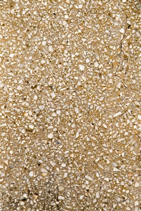 Small Pebbles In A Concrete Wall As A Background Stock Image Image Of