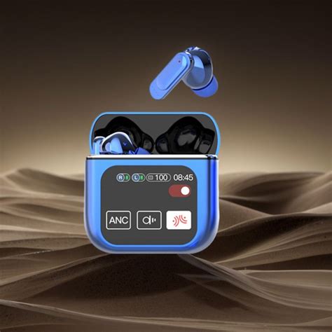 Беспроводная гарнитура Bluetooth вкладыш с интеллектуальным дисплеем функцией подавления шума