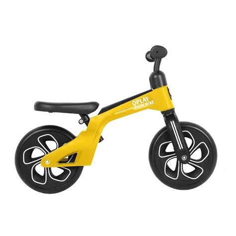 Köp QPlay Tech Balans Barncykel Gul | Kids One Store
