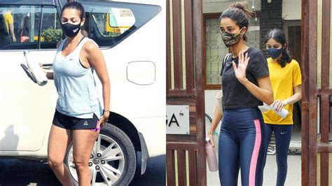 Gym Diaries Malaika Arora Ananya Panday With Sister Rysa Clicked