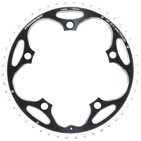 Stronglight Plateau Route 5bra D 130 48dts Exterieur Noir Alu 7075 Type