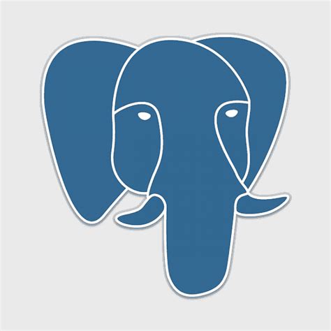 postgresql logo blue elephant icon database replication software development open source