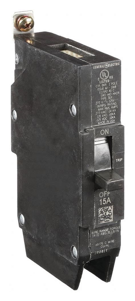 Ge 15 A Amps 14ka At 277v Ac Molded Case Circuit Breaker 3hxa9