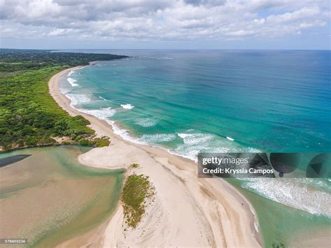 Aerial View Of Playa Langosta Guanacaste Costa Rica High Res Stock