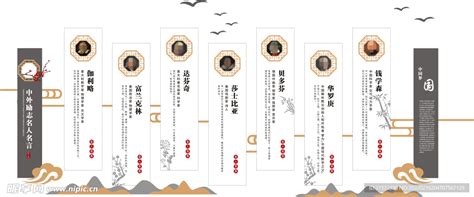 名人名言设计图 海报设计 广告设计 设计图库 昵图网