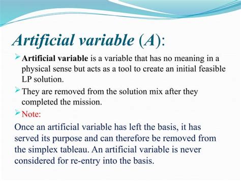 Chapter 2 Iii Optimization A Minimization Type Of Lpp Pptx