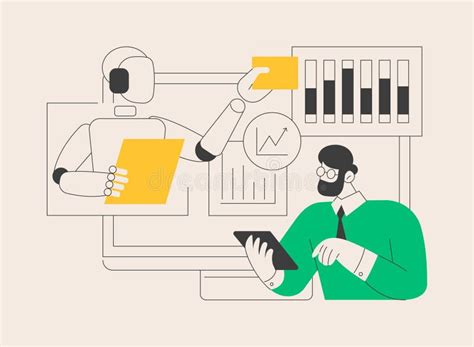 Robotic Process Automation Abstract Concept Vector Illustration Stock