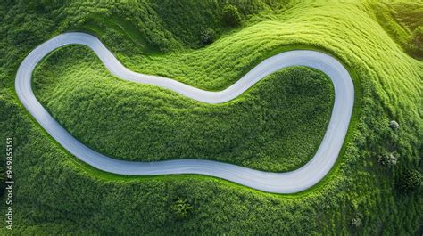 This Aerial View Shows The Giau Pass In The Dolomites Of Italy At