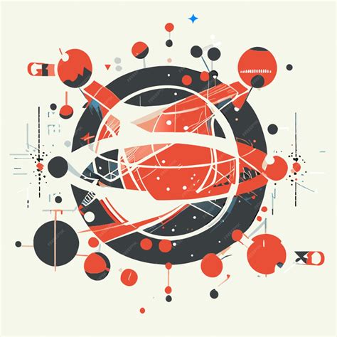 Inside The Realm Of Subatomic Particles Vector Illustration Flat 2
