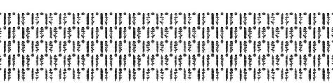 Monochrome Folk Art Floral Seamless Vector Border Endless Repeat Of Botanical Bloom Ribbon