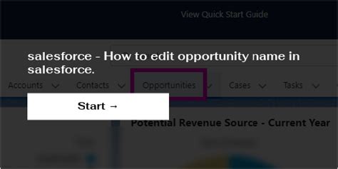 Salesforce How To Edit Opportunity Name In Salesforce