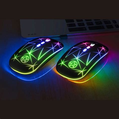 Jual Led Mouse Wireless Rechargeable Slim Mouse Shopee Indonesia
