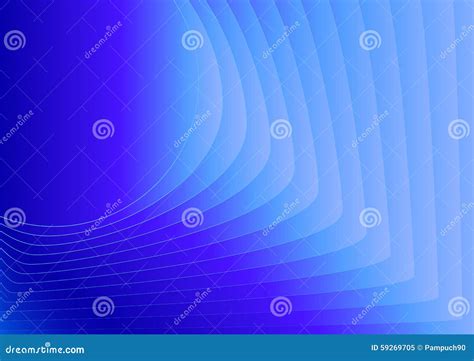 Abstract Vector Background With Blue Blended Lines From Circle To Square