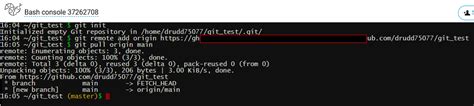 pull files onto pythonanywhere using git
