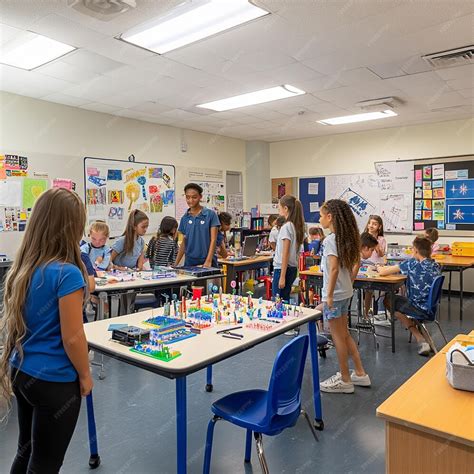 Dynamic Classroom Environment Focused On Stem Education Premium Ai