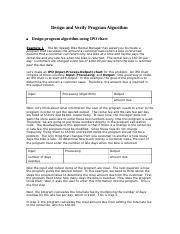 IPO Algorithm Example Docx Design And Verify Program Algorithm Design Program Algorithm