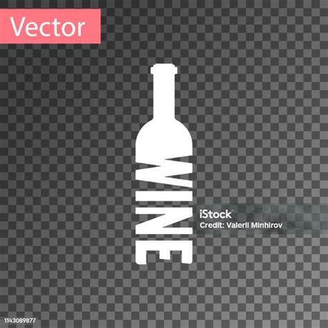 투명 한 배경에 고립 된 와인 아이콘의 흰색 병 와인의 글자 병 벡터 일러스트 0명에 대한 스톡 벡터 아트 및 기타 이미지 0명 가득 찬 개념 Istock