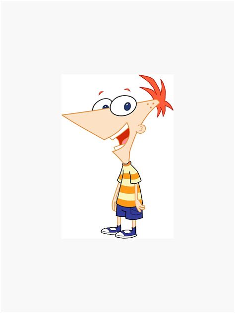 Phineas From Phineas And Ferb Magnet Sold By Buzzingneophyte Sku