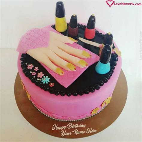 Nail Tech Birthday Cake Ideas With Name
