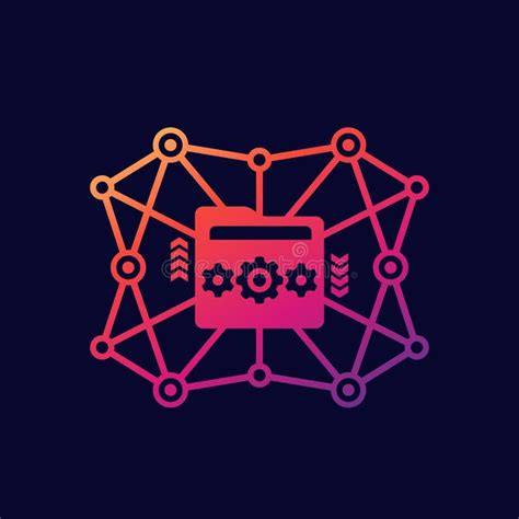 Active Directory Folder Icon For Web Stock Vector Illustration Of