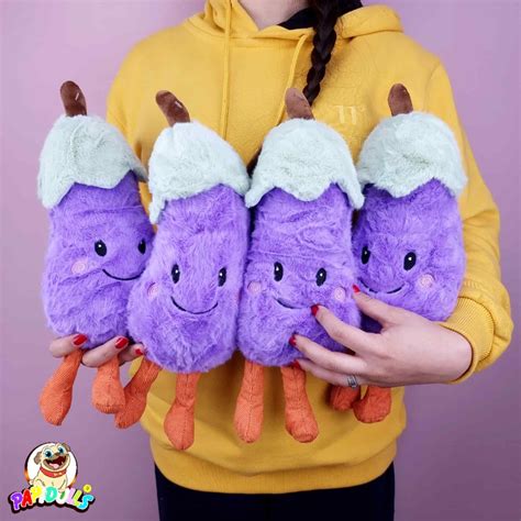 عروسک بادمجون پشمالو فروشگاه عروسک پاپی دالز