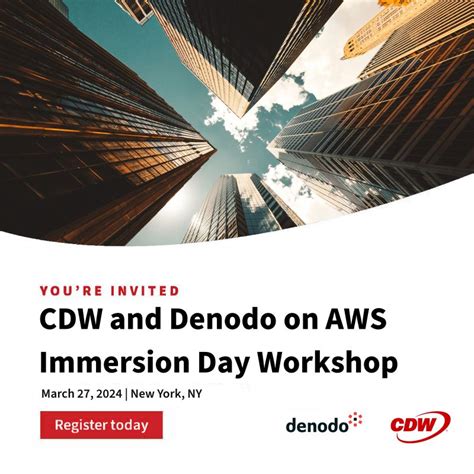 Jason Nelson On Linkedin Cdw And Denodo On Aws Immersion Day Workshop