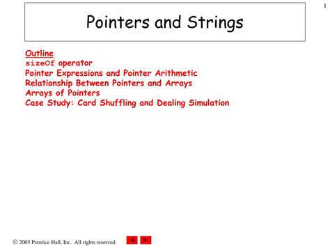 ppt pointers and strings powerpoint presentation free download id