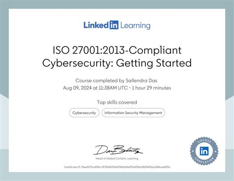 sailendra das on linkedin certificate of completion