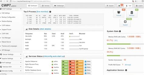 Installation Of Centos Web Panel Cwp On Centos Redhat Rlinux