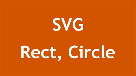 Svg Rect Circle
