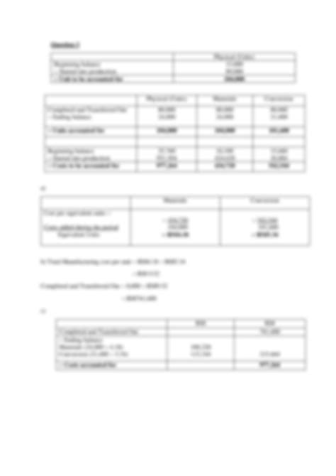 SOLUTION Accounting Chapter 8 Process Costing Studypool