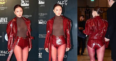 새빨간 유혹 화사 파격의 파격 노출 패션