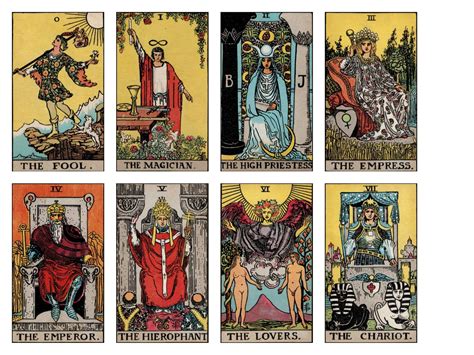 78 Tarot Cards Printable Pdf Rider Waite Deck Etsy