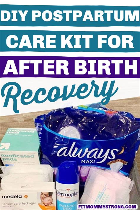 Diy Postpartum Care Kit
