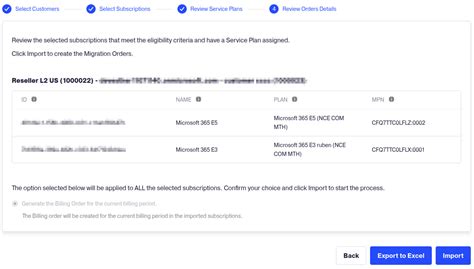 how to use seamless move for nce microsoft active subscriptions