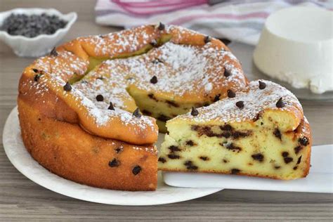 Gâteau à la ricotta et au chocolat sans farine