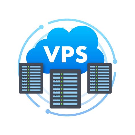 Vps Virtual Private Server Web Hosting Services Infrastructure Technology Vector Stock