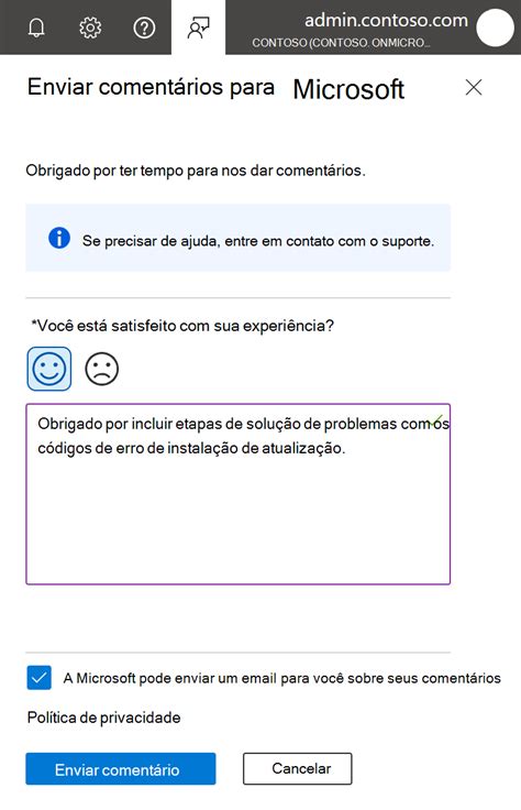 comentários suporte e solução de problemas windows update for