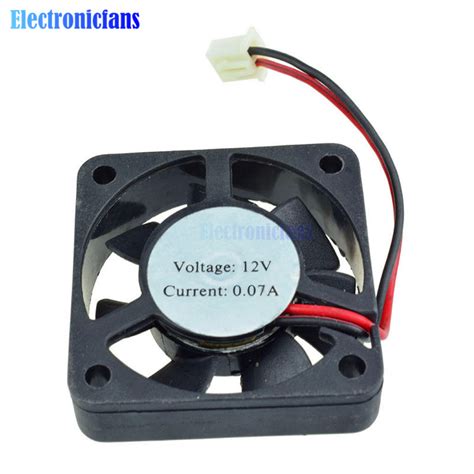 【hot New Release】2pcs Black 2 Pin 12v 40mm X 10mm 4010 Brushless Dc Fan Pc Cooling Cooler Fan