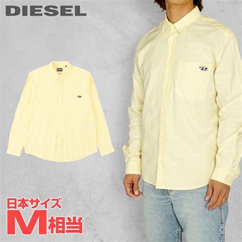 【楽天市場】 Diesel ディーゼル メンズ ワンポイントオーバルd刺繍ロゴ アルビニ社製生地 コットン 長袖ボタンダウンシャツ【s