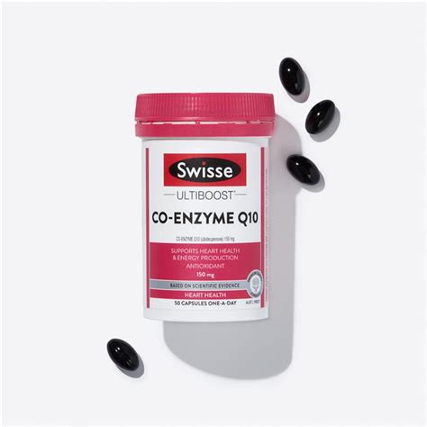 Viên Uống Bổ Tim Swisse Ultiboost Co Enzyme Q10 150mg 50 Viên