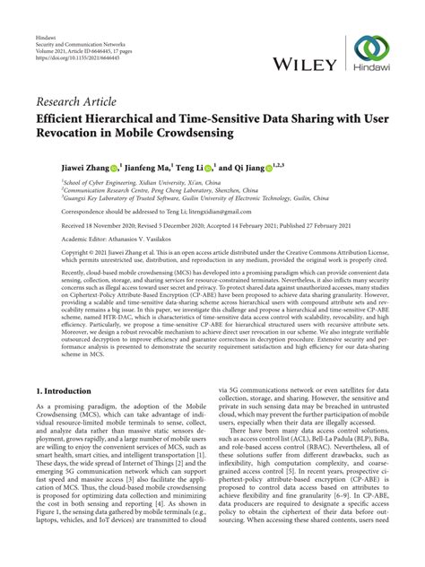 Pdf Efficient Hierarchical And Time Sensitive Data Sharing With User