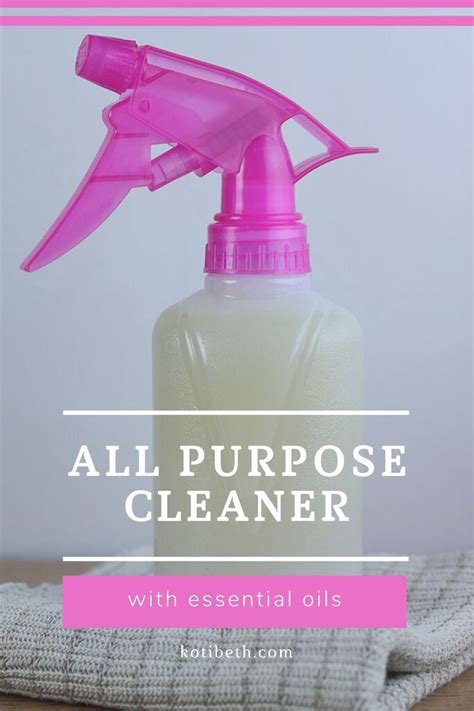 Natural All Purpose Cleaner Recipe With Essential Oils Essential Oils