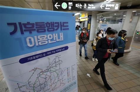 ‘지하철·버스 무제한 기후동행카드 이용자 4 車 대신 대중교통 조선비즈
