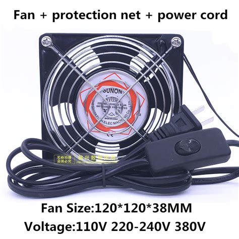 110v 220v 240v 380v 용접 캐비닛 섀시 산업용 Ac 냉각 팬 Dp200a 12cm 12038mm 배기 흡연 팬