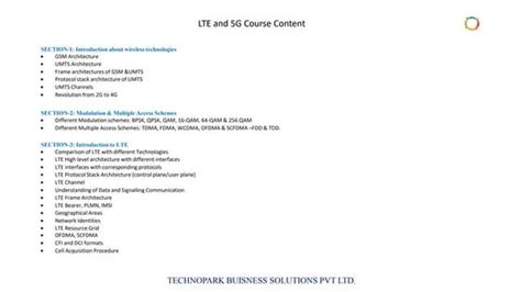 5g protocol testing course content pdf