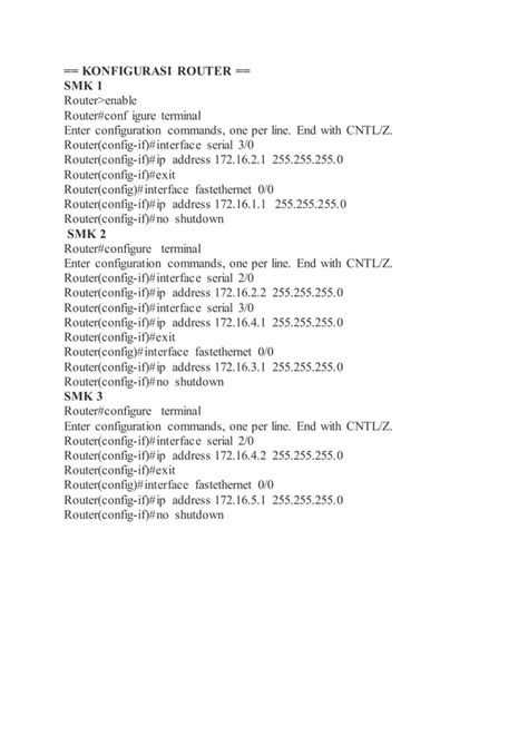 Konfigurasi Routing Dinamik Dengan Packet Tracer Docx