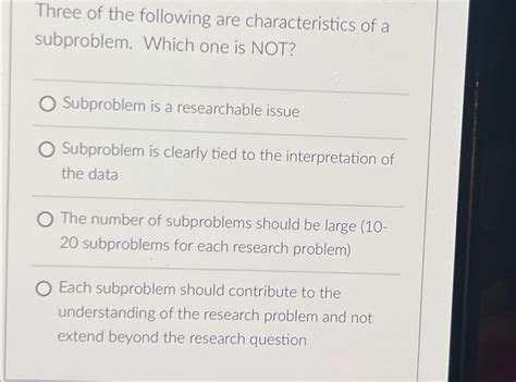 Three Of The Following Are Characteristics Of A